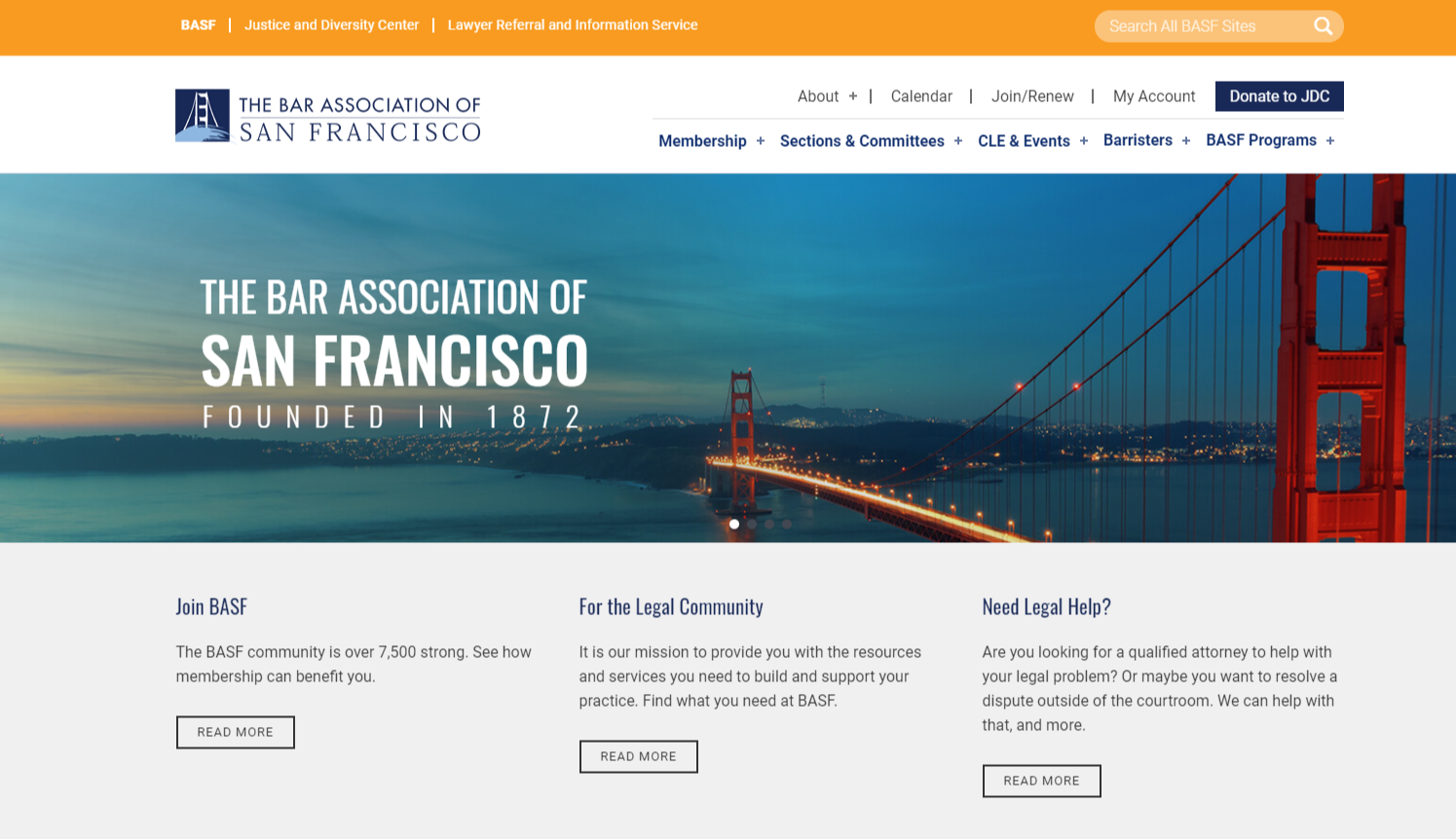 A new experience with a new website - The Bar Association of San Francisco