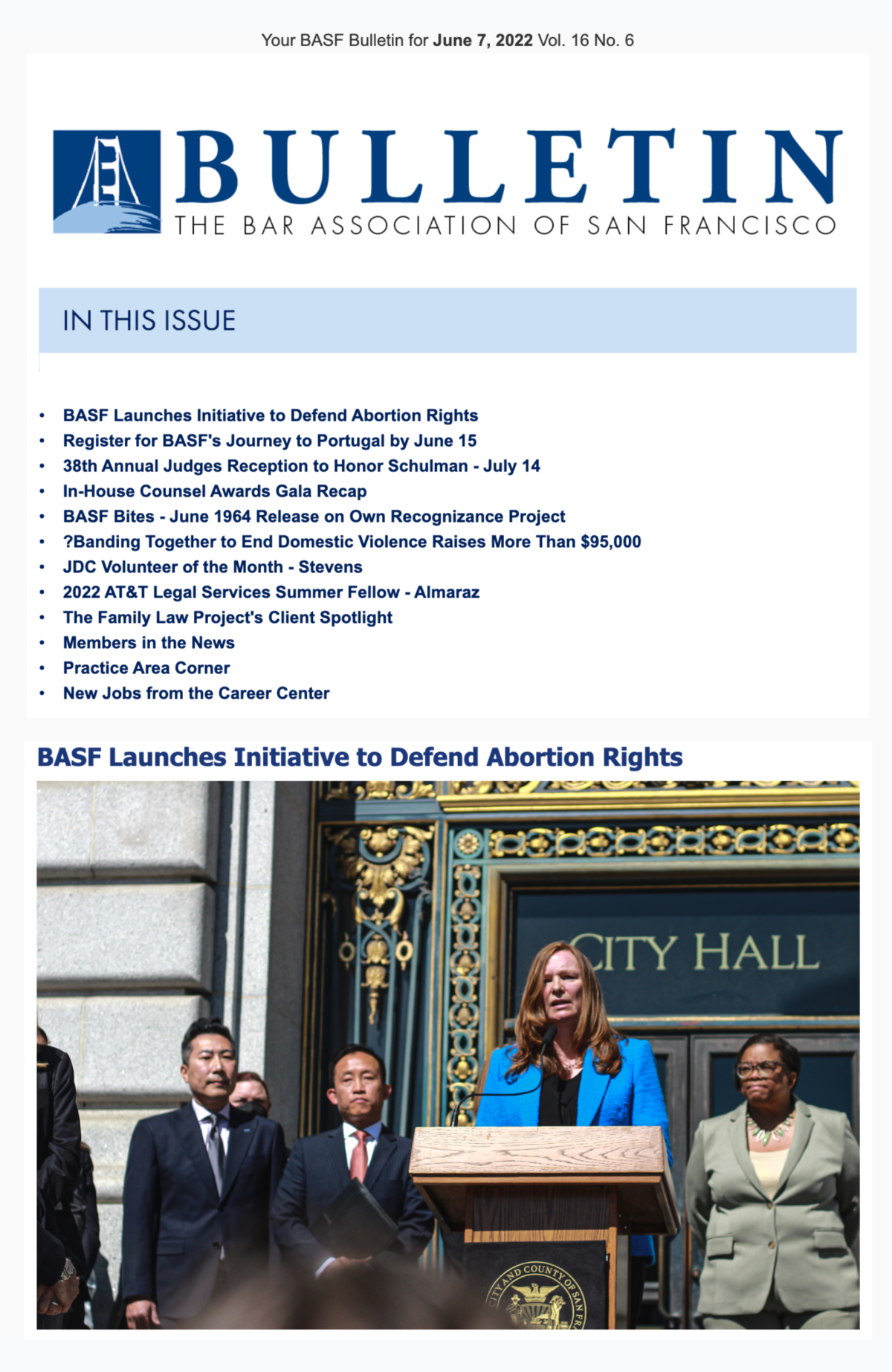 BASF Publications - The Bar Association of San Francisco